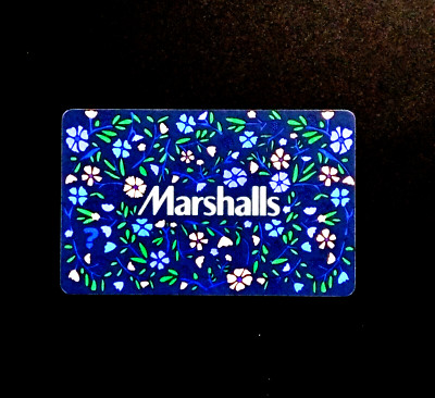 Marshalls Colorful Flowers NEW COLLECTIBLE GIFT CARD $0 #6001 | eBay