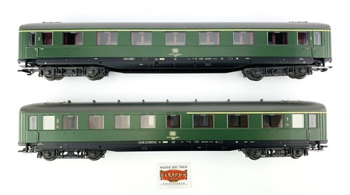 PS174 - MARKLIN H0 43200/43210 - PAIR OF DB 1st/2nd CLASS PASSENGER ...