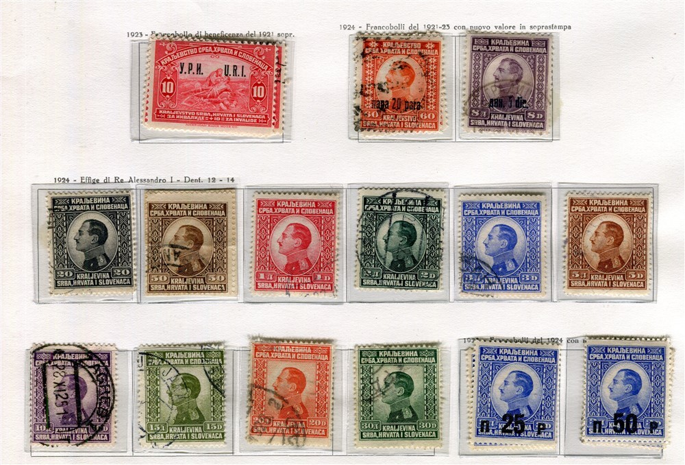 YUGOSLAVIA; 1924 early King Alexander issue fine used SET | eBay