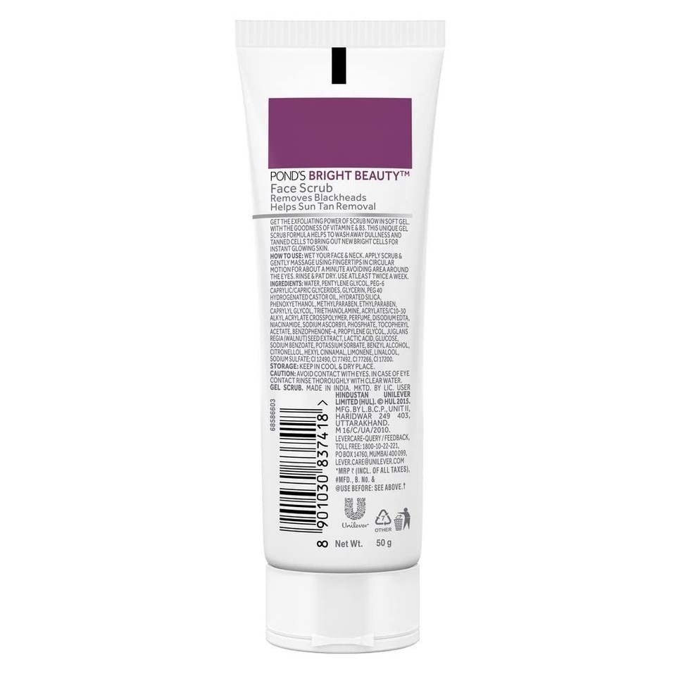 POND'S Bright Beauty Scrub viso, pulizia profonda delicata sulla pelle ...