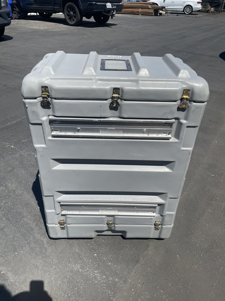 Pelican Hardigg Military Transport Rackmount Case Prepper Storage OD ...