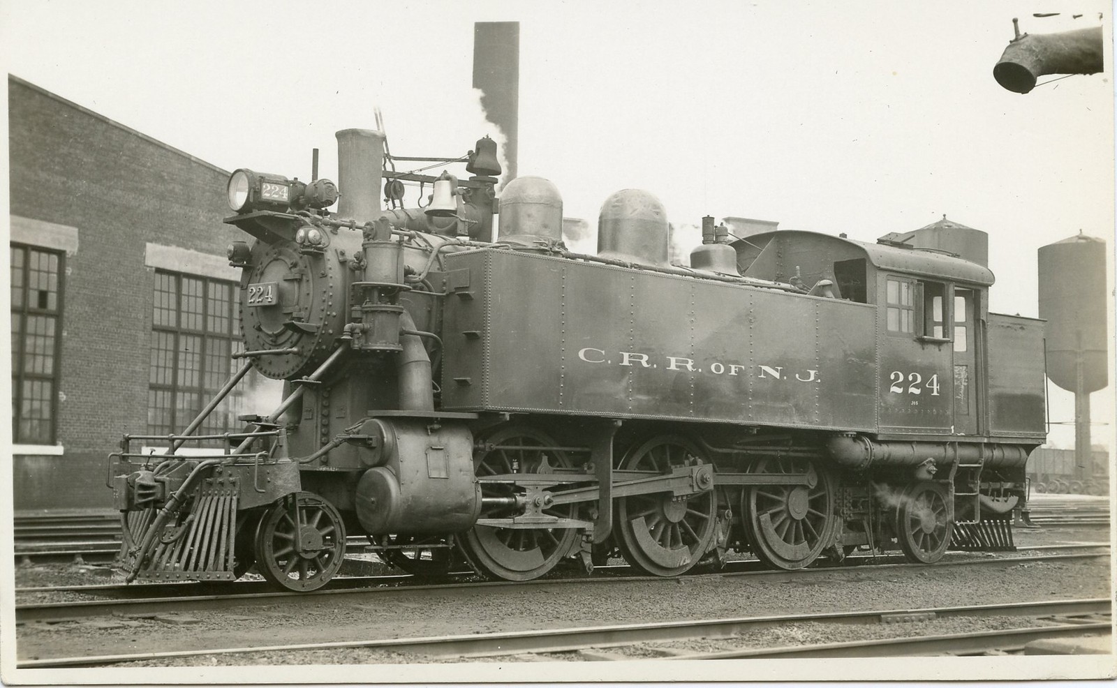 5H424 RPPC 1930/40s? CNJ CRR CENTRAL RAILROAD NEW JERSEY CENTRAL TANK ...