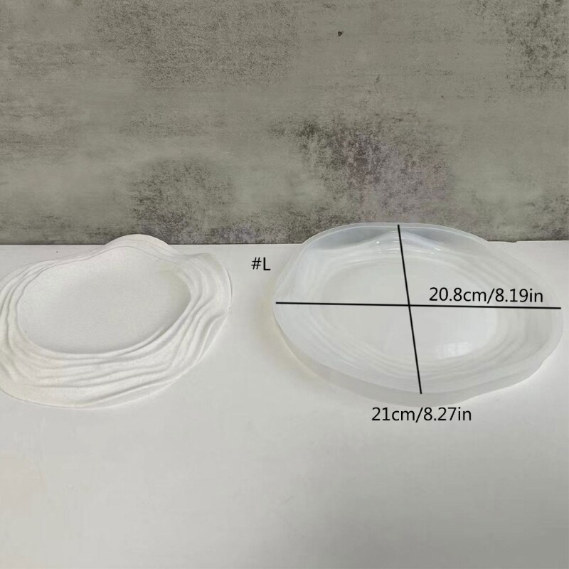Irregular Shaped Tray Mould Concrete Dish Silicone Molds Cement Moulds ...
