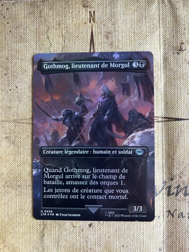 Gothmog, lieutenant de Morgul (Full Art) - MTG Le Seigneur Des Anneaux ...