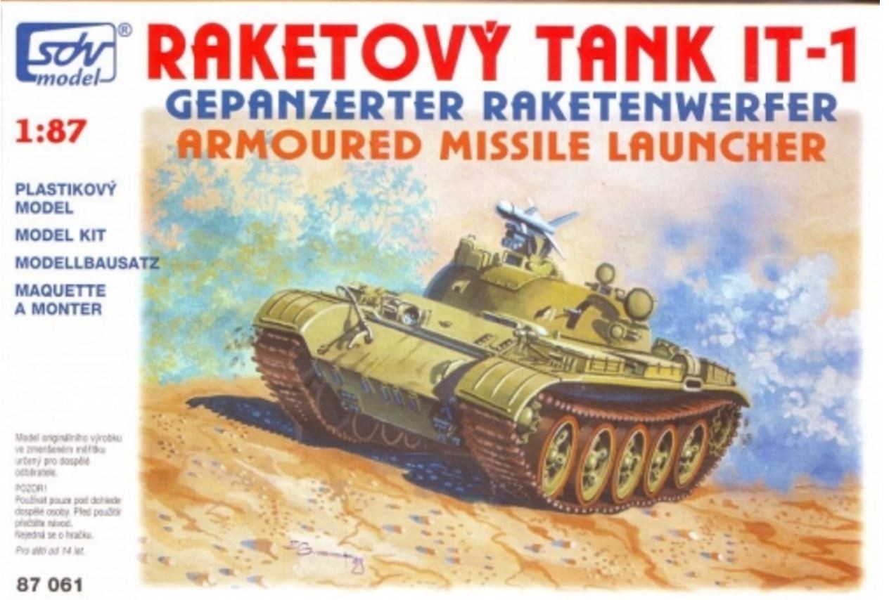 SDV Military Armoured Missile Launcher IT-1 Plastic Model Kit 1/87 H0 ...