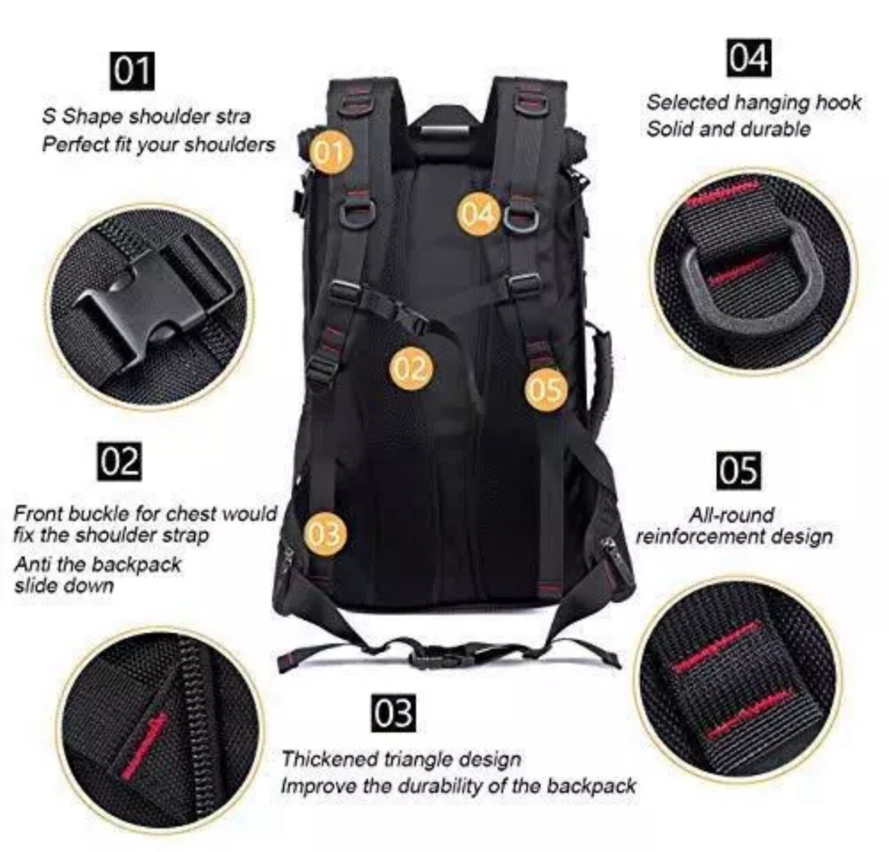 KAKA Travel Backpack, Carry On Backpack Durable Convertible Duffle Bag ...