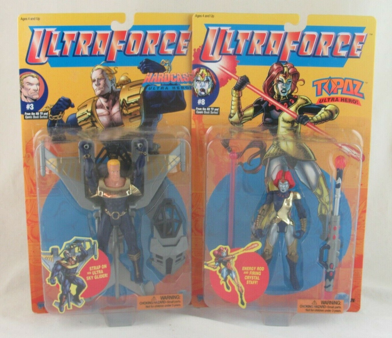 Ultraforce Action Figure Lot of 2 Hardcase and Topaz Sealed on Cards ...