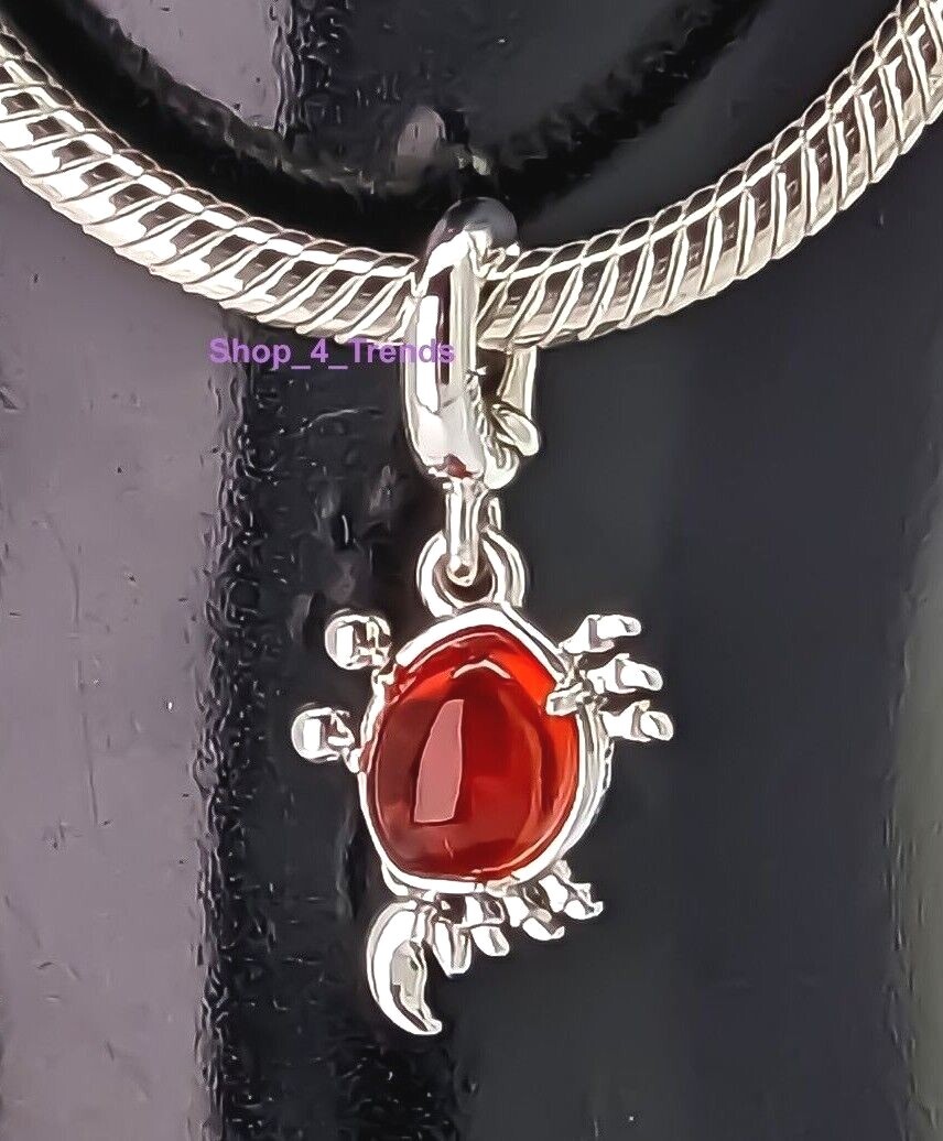 New 100% PANDORA Brand 792694C01 Disney The Little Mermaid Sebastian ...