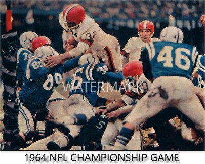 1964 NFL CHAMPIONSHIP GAME JIM BROWN PHOTO/POSTER/PRINT (comes in 4 ...