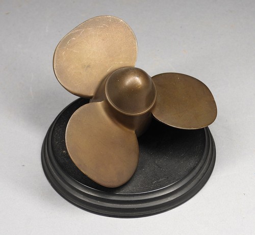 Brass Salesman Sample Paperweight Ship Builder Boat Prop Propeller ...