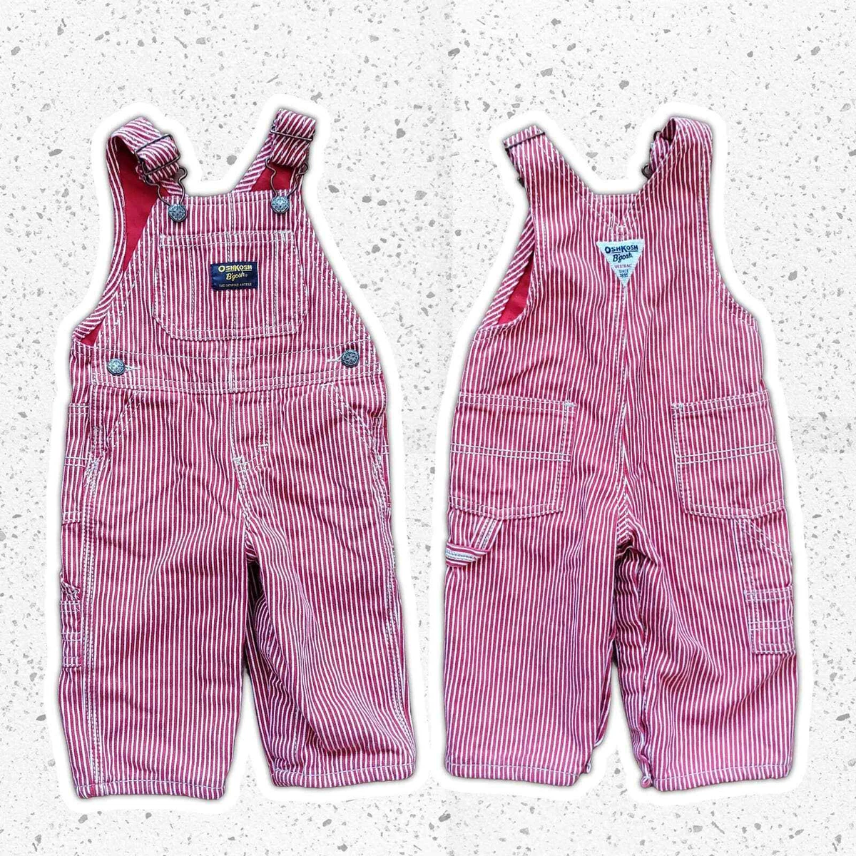 Oshkosh Red Stripe Overalls, Vintage Kids OshKosh Conductor, 53% OFF