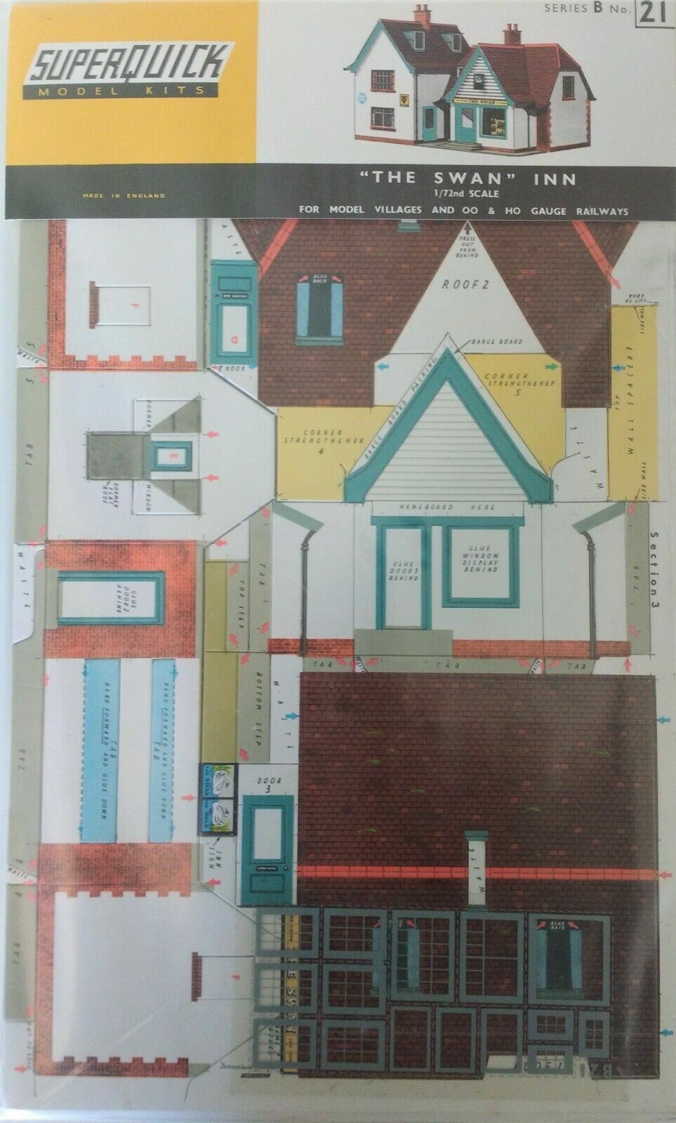 Superquick Model Building Card Kits 1:76 Scale OO HO Gauge Railways ...