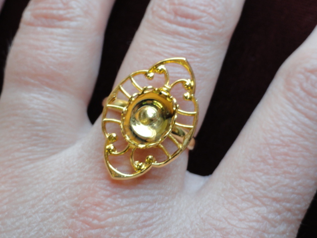Shieldo Ring Gold Plate Adjustable 8x10mm (Pk 3) 0211.5 | eBay