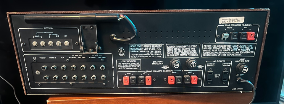 MCS Modular Component Systems 3233 Vintage Stereo Receiver AM/FM Tuner ...