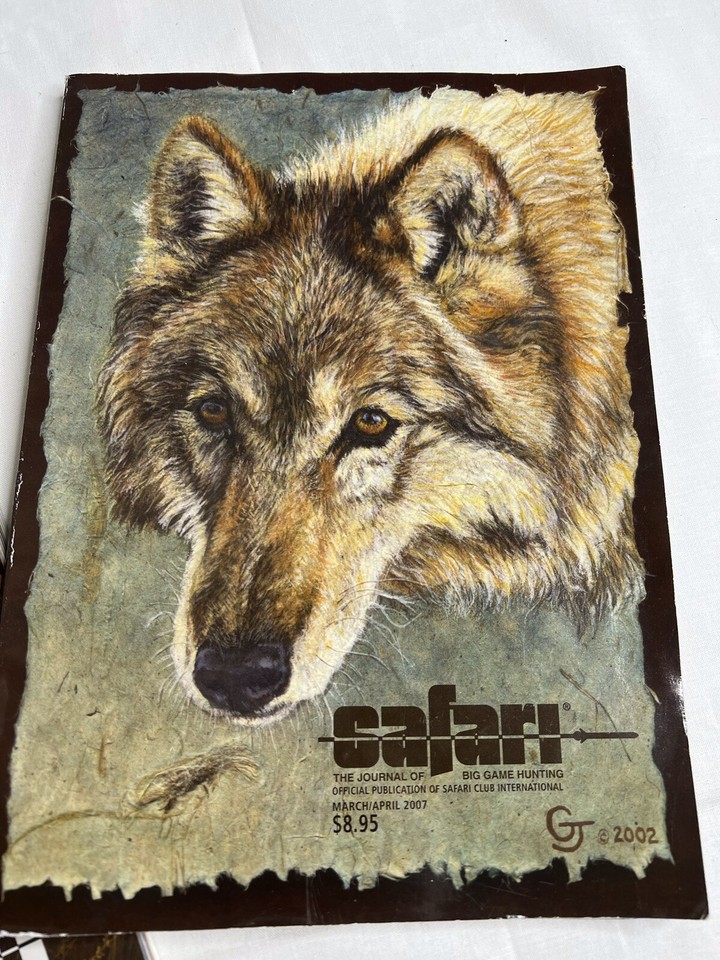 Lot of 3 SAFARI Club Internatlonal Magazines- Journal Big Game Hunting ...