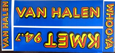 🔥Kmet 94.7 FM original Van Halen BUMPER STICKER Vintage 80's | eBay