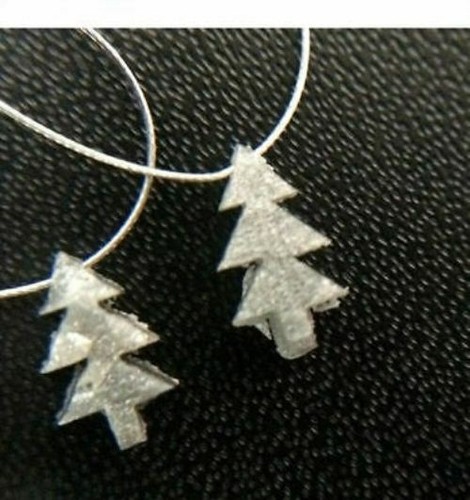 1 Pcs Grey Rough Diamond Tree Drilled, Laser Cut Tree Diamond, Raw ...