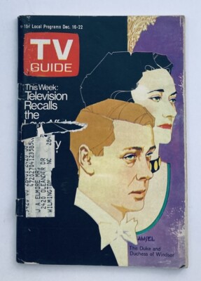 TV Guide Magazine December 16 1972 The Duke and Duchess of Windsor Iowa ...
