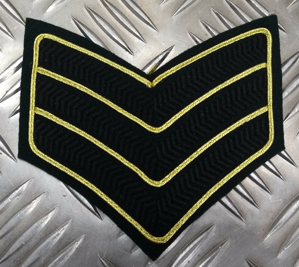 Genuine British Army Issue Royal Green Jackets E Rifles Rank Chevrons ...