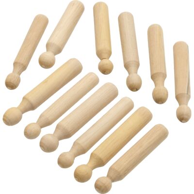 12 Wood Round Dapping Punches Jewelry Shaping Forming Hardwood Punch ...