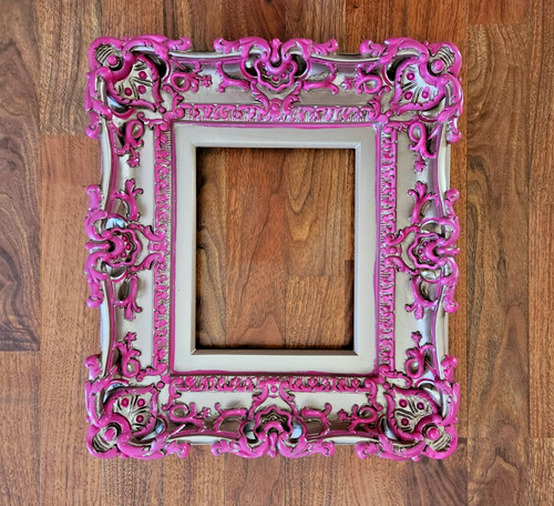 8x10 Cottage Chic Pink Picture Frame, Ornate Frame, Photo Frame, Fancy ...