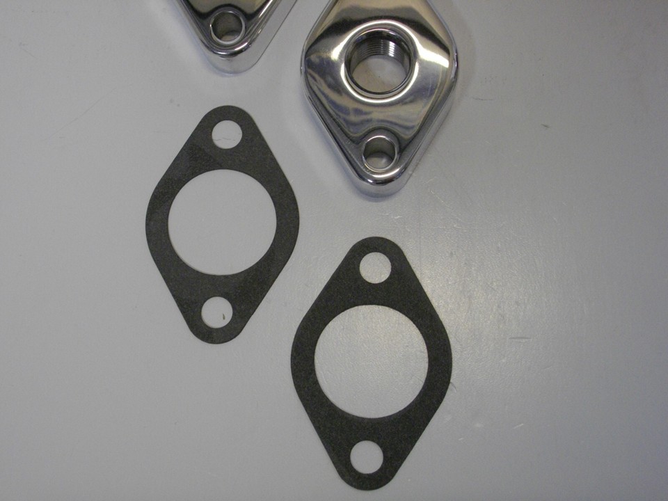 Glenwood style big block Chevrolet billet aluminum water inlet plates ...