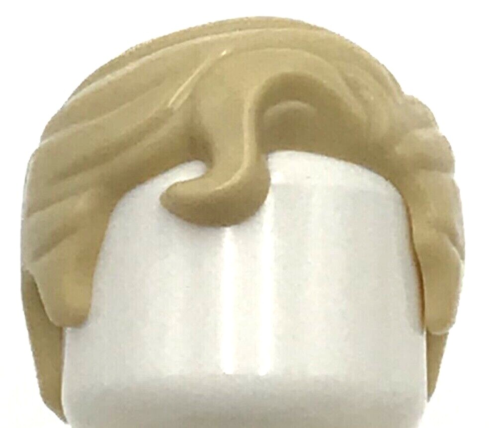 Lego New Tan Minifigure Hair Swept Right with Front Curl Wig Piece | eBay