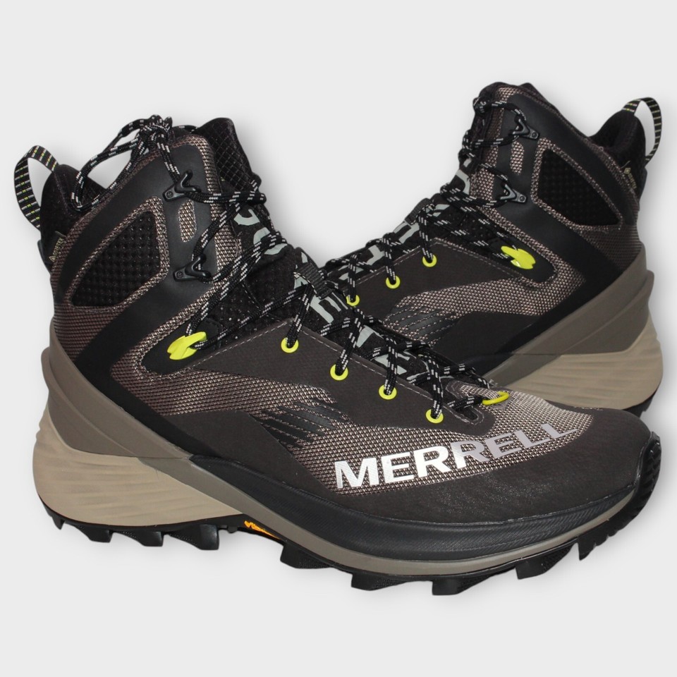 Merrell Rogue Hiker Mid GTX Boots Men's 12 Hiking Boulder Vibram ...