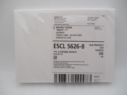 Utada Hikaru CD BAD MODE Limited Edition Japan import Factory Sealed ...