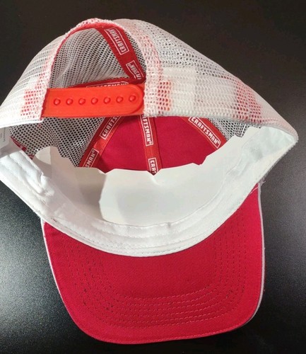 Craftsman ACE Hat Cap Red White Trucker Mesh Back Snap Back Baseball ...
