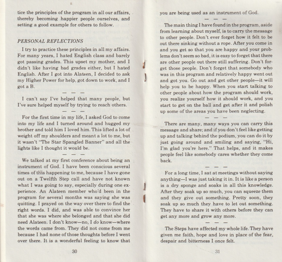 Twelve Steps and Twelve Traditions for Alateen P-18, 1984, 59 pages, Al ...