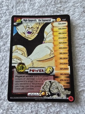 DBZ Dragon Ball Z FOIL Majin Spopovich, The Empowered 137 CCG Limited ...