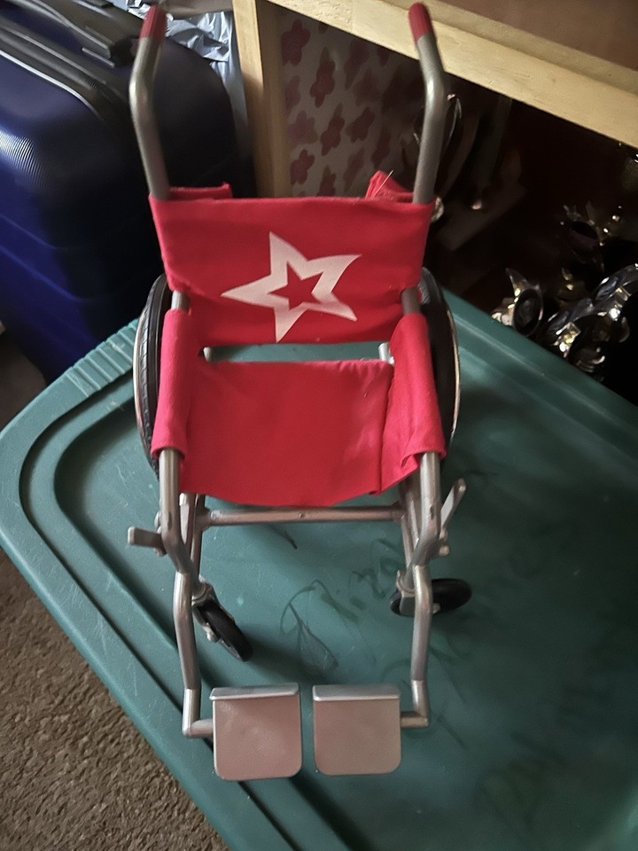 American Girl Doll Berry Red Wheelchair For 18 Inch Dolls | eBay