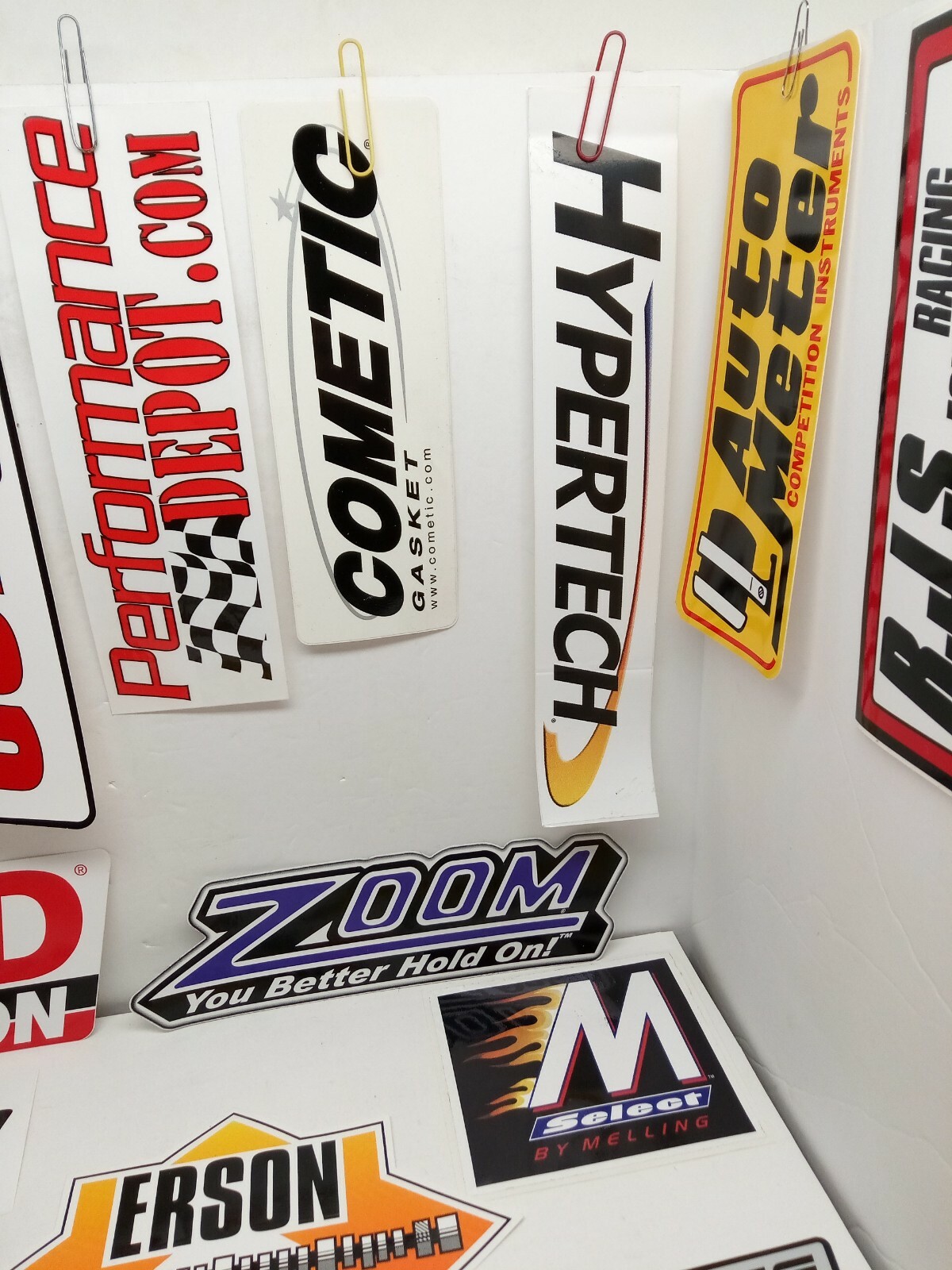 Lot of 19 Racing Decals Contingency Stickers NHRA NASCAR Outlaw Stock ...