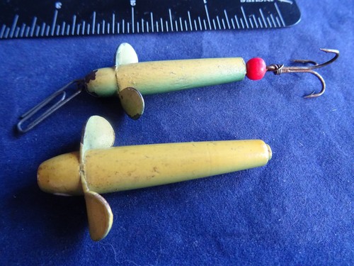 2X VINTAGE HARDY YELLOW BELLY DEVON MINNOW LURES | eBay UK