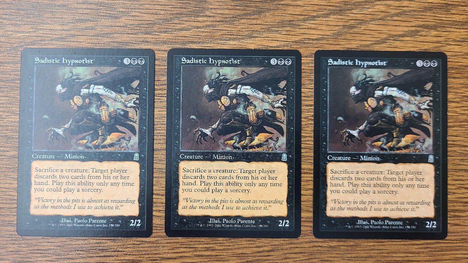 3x Sadistic Hypnotist Odyssey Magic Gathering MtG Commander Sac Outlet ...