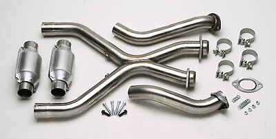 SLP 4.6L Full Assembly PowerFlo-X Crossover Pipe w/ Cats FOR 1999-2004 ...