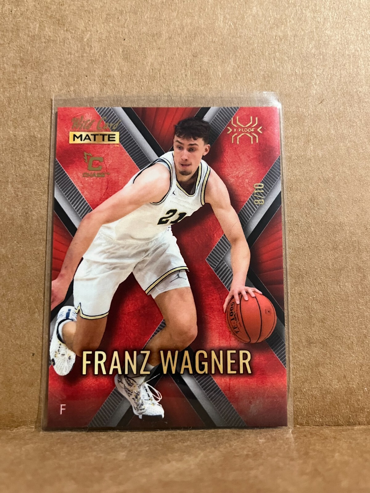 Franz Wagner 2022 Wild Card Matte #RH-7 Rising Heat Red Red /10 Price ...