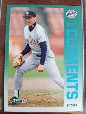 PAT CLEMENTS PADRES 1992 FLEER BASEBALL CARD #602 | eBay