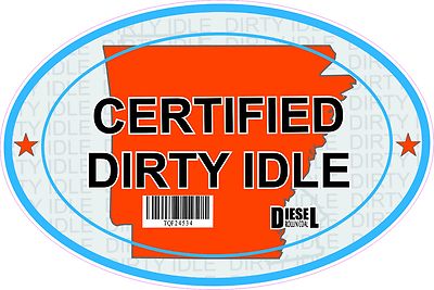 Certified Dirty Idle Sticker not Clean Idle Sicker ARKANSAS | eBay