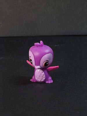 HATCHIMALS PURPLE PENGUIN MINIATURES ANIMALS REPLACEMENT DOLLHOUSE TOY ...