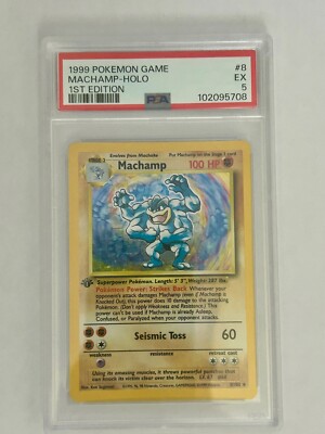 1999 Pokemon Game Machamp Holo 1st Edition #8 PSA 5 | eBay