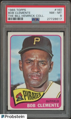 1965 Topps The Bill Hemrick Collection #160 Bob Roberto Clemente HOF ...