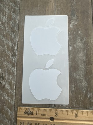 Authentic Apple White Logo Sticker Decal iphone ipod | eBay