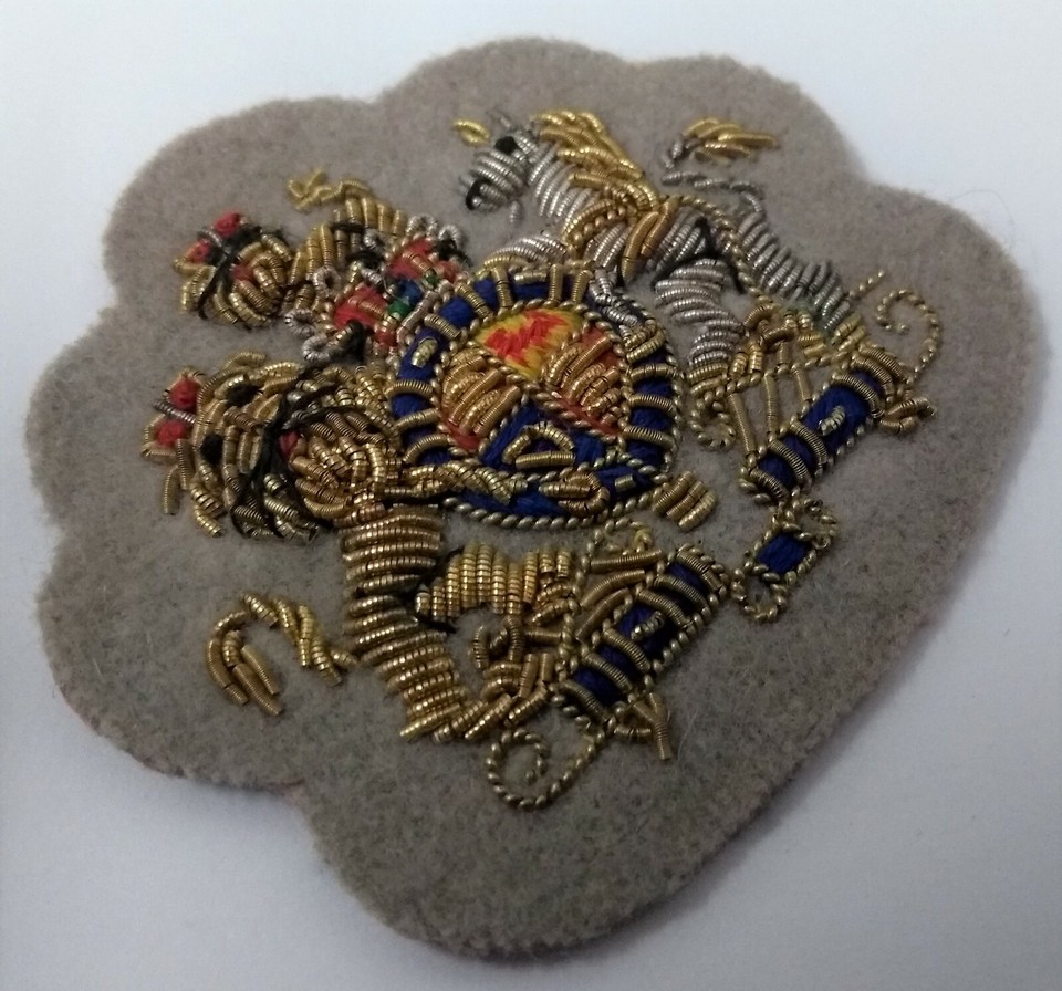 Genuine Vintage British Military Mess Dress WO1 Coat of Arms Braid ...