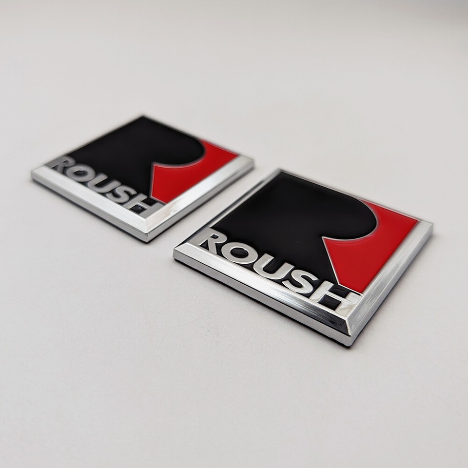 2x Chrome Metal Roush Emblem 3D Performance Bagde Sport Sticker Turbo ...