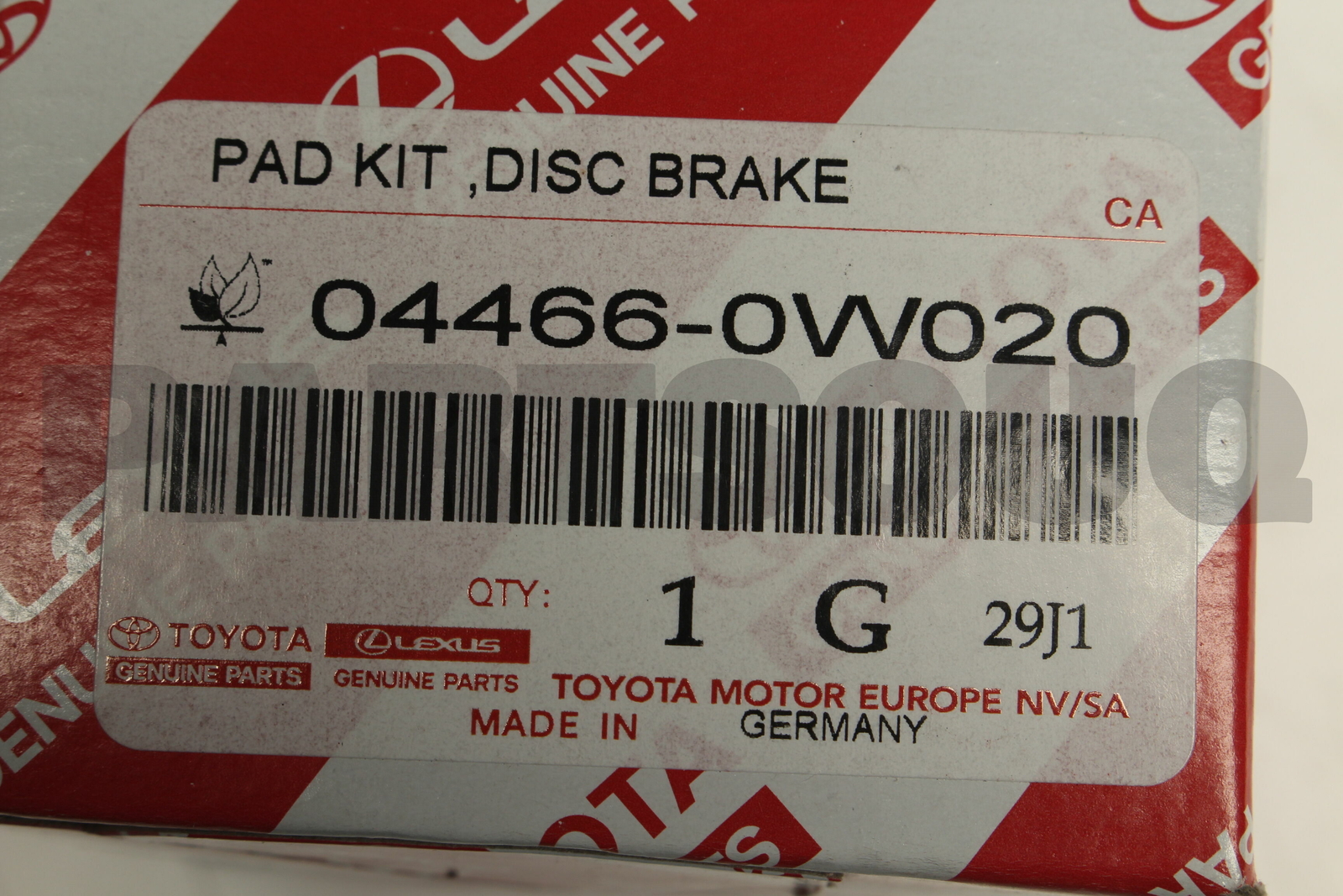 044660W020 Genuine Toyota PAD KIT, DISC BRAKE, REAR 04466-0W020 | eBay