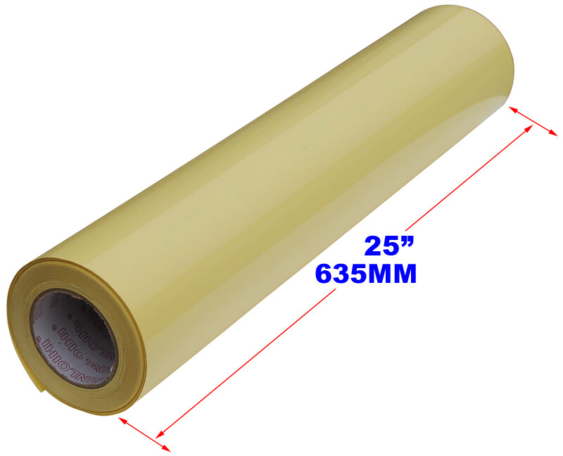 0.69x54Yard(25"X164') 2Mil Glossy Luster Vinyl for Cold Laminating Film ...