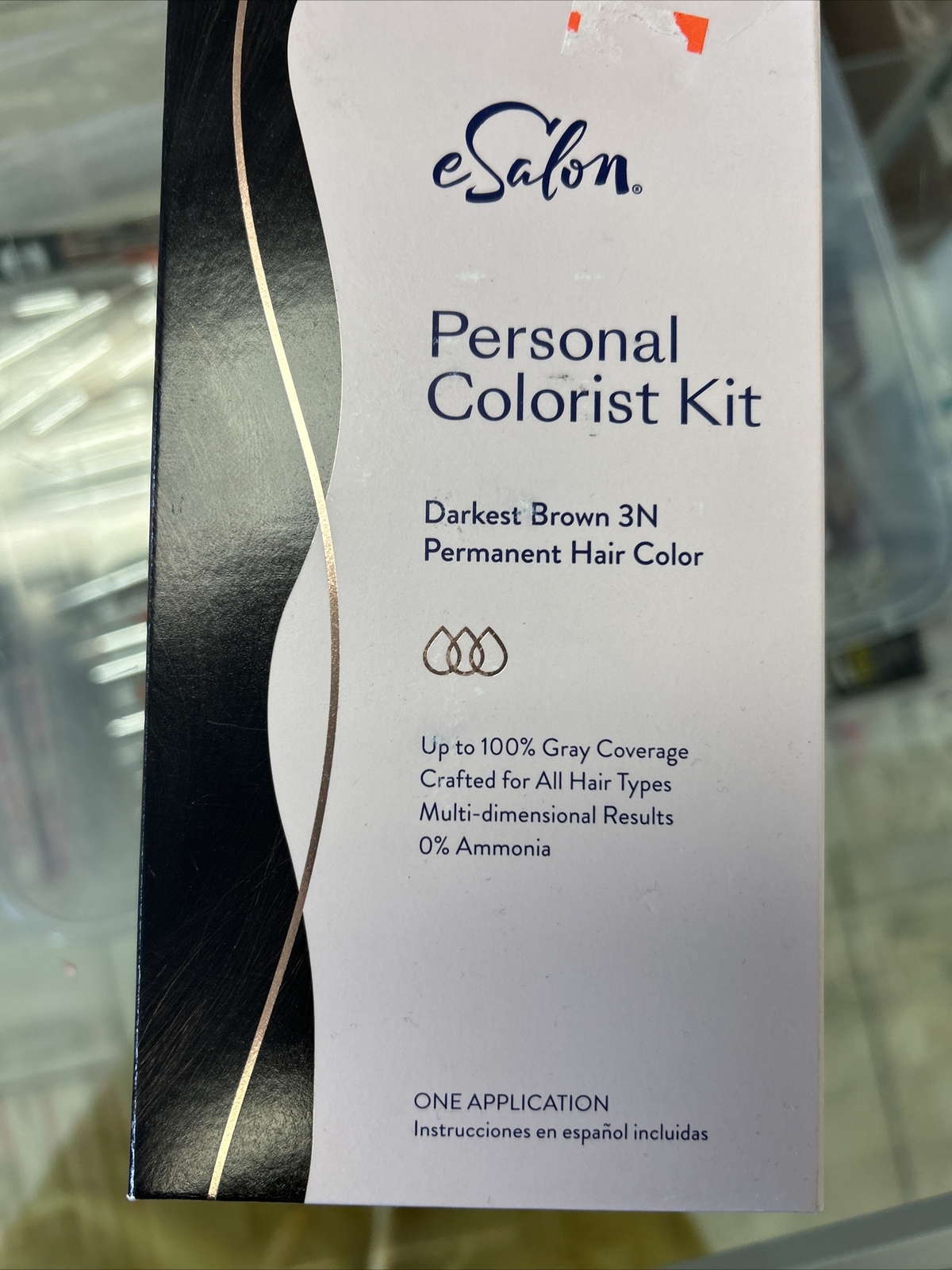 eSalon Personal Colorist Kit-Darkest Brown 3N Permanent Hair Color-4D ...