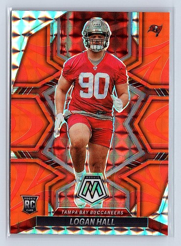 2022 Panini Mosaic Logan Hall REACTIVE ORANGE MOSAIC PRIZM Rookie Card ...